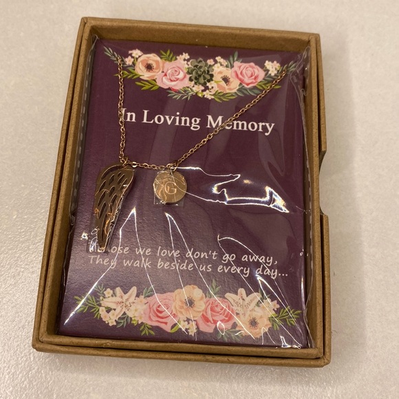 Jewelry | In Loving Memory Letter G Charm Necklace | Poshmark